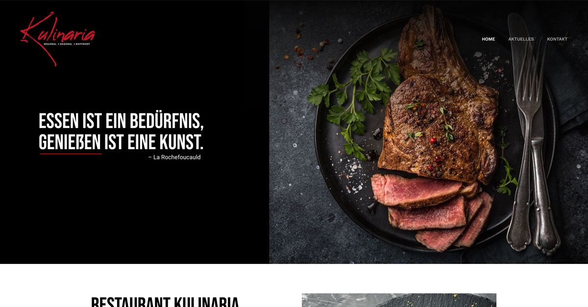 AKTUELLES | Kulinaria - regional – saisonal – raffiniert